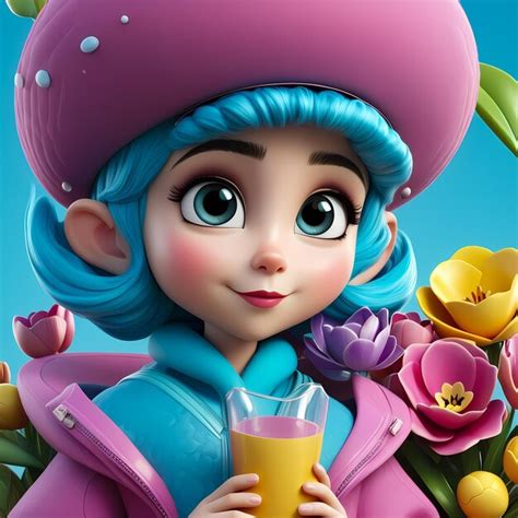 Personagem De Desenho Animado 3d 3d Feliz Ilustração De Desenhos