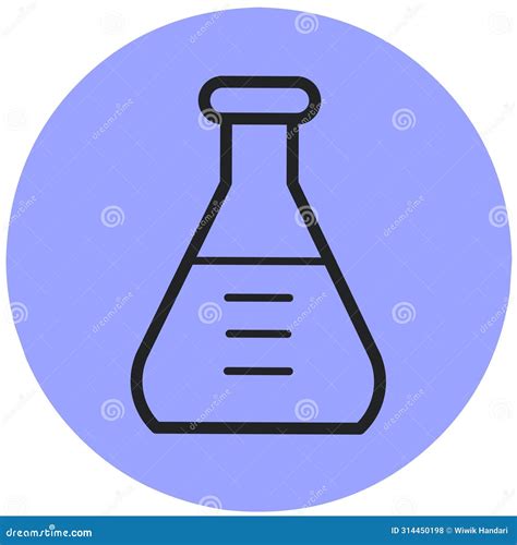 Chemistry Lab Icon Vector Lab Flask Icon Chemistry Science Laboratory Outline Vector Icon