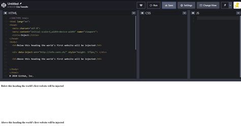Html Loading External Js Github Libraries In In Codepen Stack