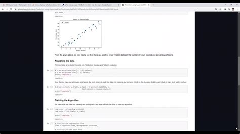 task 1 prediction using supervised ml linear regression youtube