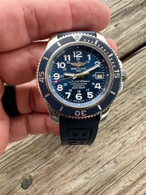 Breitling Superocean Ii 42 Blue Dial Automatic Diver Watch Wire Price
