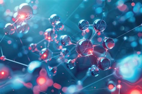 Premium Photo Science Background With Abstract Molecule Structure