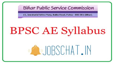 BPSC AE Syllabus 2020 Bihar Assistant Engineer Exam Pattern