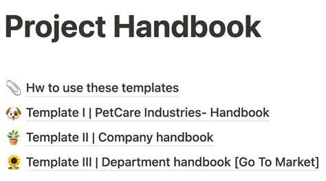 Templates For Startup Handbooks