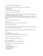 Server Message Block Docx Server Message Block SMB Breakdown Transport Protocol Used By