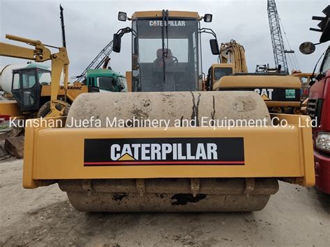 Used 15ton Caterpillar Cs583c Vibratory Smooth Drum Roller Compactor