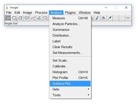 My Imagej Surface Plot รูปแบบการสร้าง Profile ภาพ ในรูปแบบกราฟ 3d
