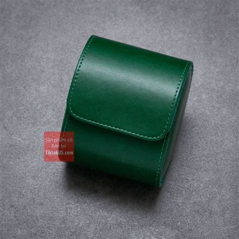 Nhân Bản Từ Hộp đựng đồng Hồ Du Lịch 1 Ngăn Vintage Travel Case Xanh Tiktakus