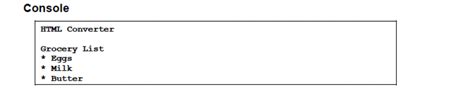Solved HTML Converter Points Create A Program That Chegg