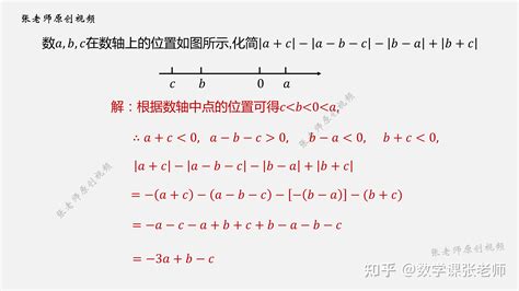数轴上的绝对值化简 知乎
