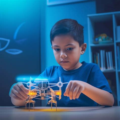 Premium AI Image A Bright Man Is Working Electronics Projects Photos