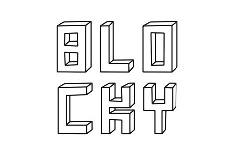 Blocky 3d Font Stunning Display Fonts ~ Creative Market