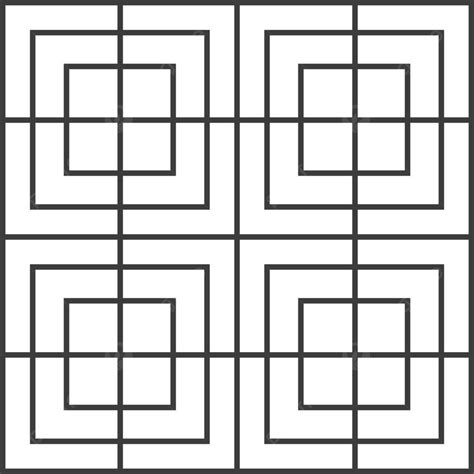 A Pattern In Which A Square Is Drawn Inside Another Square Vector Color Drawing Or Illustration