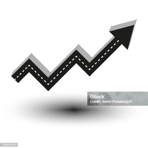 오름차순 화살표 그래프 아이콘입니다 비즈니스 성장 추세 이익 증가 기호입니다 벡터 일러스트 레이 션입니다 주당순이익 10 개발에 대한 스톡 벡터 아트 및 기타 이미지