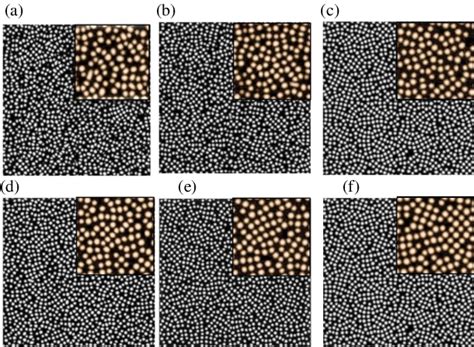 The Simulated Atomic Configurations For The Binary Alloy Using Download Scientific Diagram