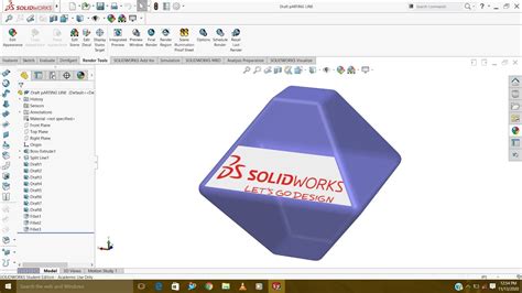 SOLIDWORKS Draft Using Parting Line YouTube