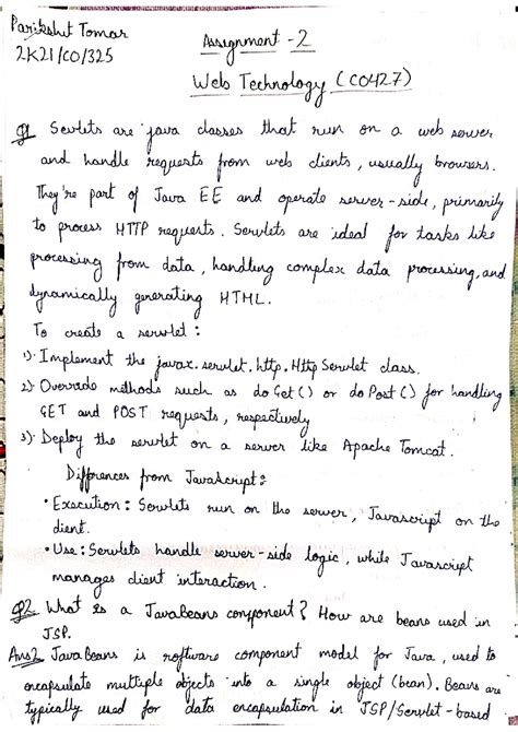 Web Tech Assignment 2 Parisshet Tomar Assignment Web Technology