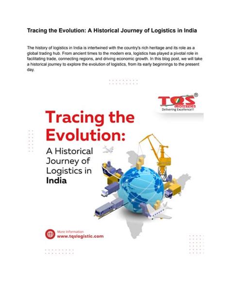 Tracing The Evolution A Historical Journey Of Logistics In India Pdf