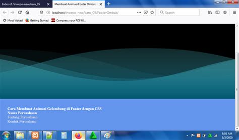 Cara Membuat Animasi Gelombang Di Footer Dengan CSS Inwepo