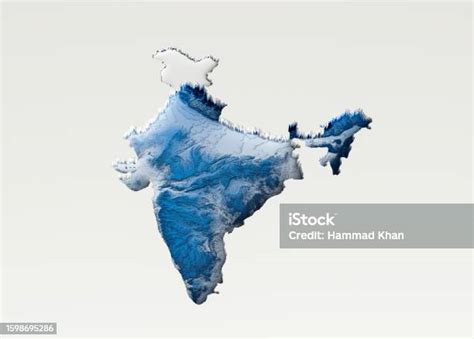 3d 깊고 푸른 물 인도 지도 음영 처리된 구호 텍스처 지도 흰색 배경 3d 그림 0명에 대한 스톡 사진 및 기타 이미지 0명 3차원 형태 Republic Day