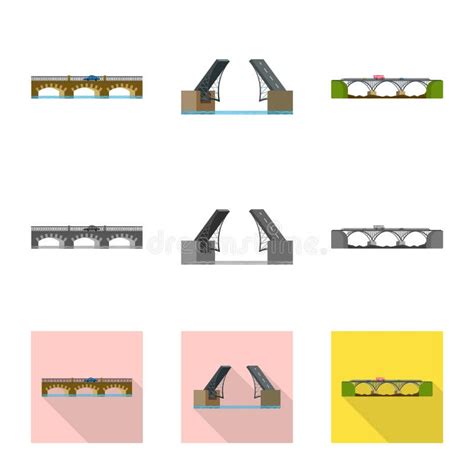 Isolated Object Of Connection And Design Logo Collection Of Connection And Side Stock Symbol