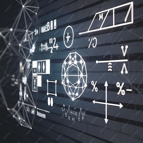 Digital Seamless Mathematical Formulas Abstract Digital Futuristic Background With Math