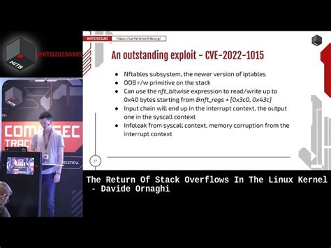 hack in the box security conference talk the return of stack overflows