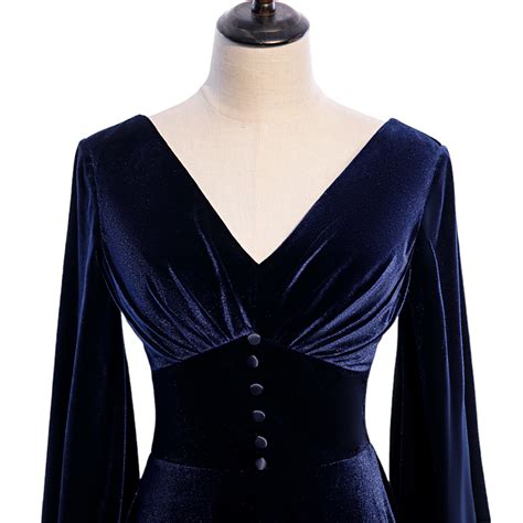 Plus Size Velvet Long Sleeve Evening Dress Hello Curve
