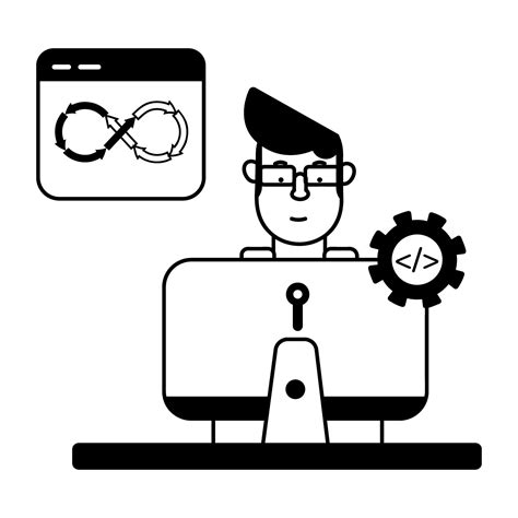 Trendy Devops Engineer 35238589 Vector Art At Vecteezy