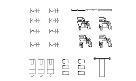 Extension Machine Detail 2d View Gym Equipment Cad Block Layout Autocad File Cadbull