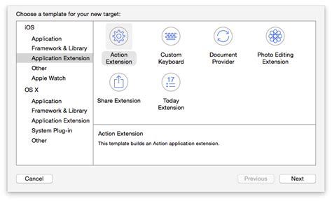 Ios8中的safari Action Extension