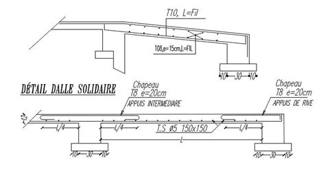 Design Of Slab With Reinforcement Detail In Autocad 2d Drawing Cad File Dwg File Cadbull