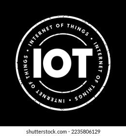 Iot Internet Things Physical Objects That Stock Illustration Shutterstock