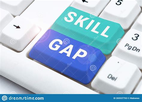 Conceptual Display Skill Gap Business Approach Refering To A Person S Weakness Or Limitation Of