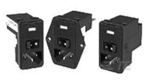Te Connectivity 10a 115 V Ac 230 V Ac Flange Mount Iec Inlet Filter