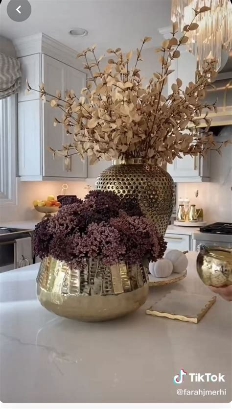 Glam Gold Home Decor Stunning Vase Arrangements For Your Living Room