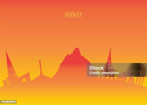노르웨이 랜드마크 글로벌 여행 및 여행 종이 배경 디자인 Templateused 광고 책 배너 템플릿 여행 비즈니스 또는 프레 젠 테이 션에 대 한 벡터 0명에 대한 스톡