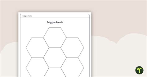 polygon puzzle blank template teach starter