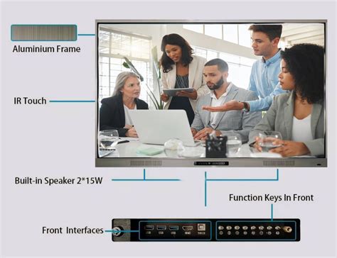 LCD Display Touch Screen Whiteboard Digital Interactive Smartboard Meeting Classroom
