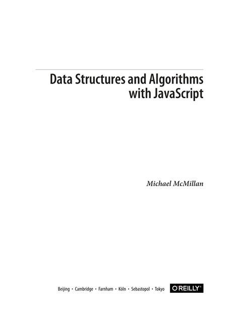 Data Structures And Algorithms With Javascript Bringing Classic Compu