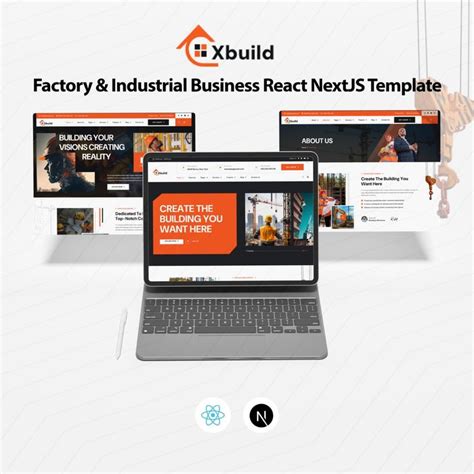 xbuild factory and industrial business react nextjs template