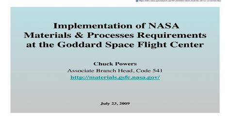 pdf implementation of nasa materials and processes requirements