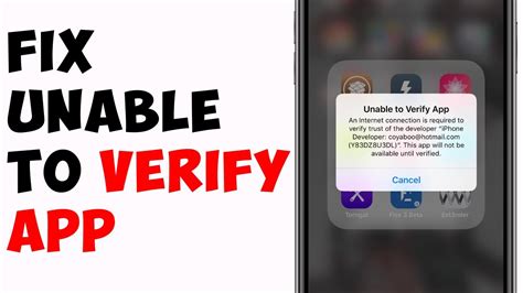 How To Fix Unable To Verify App IOS YouTube