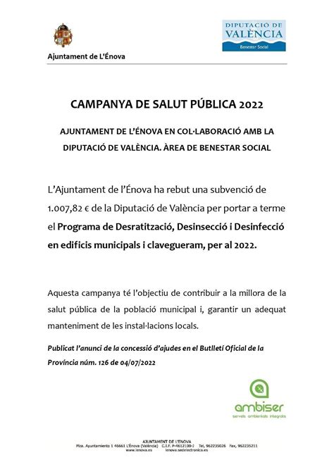 CAMPANYA DE SALUT PÚBLICA 2022 | lenova.es