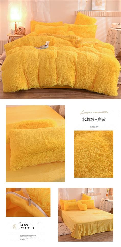 Роскошный осенне-зимний теплый розовый комплект постельного белья ...