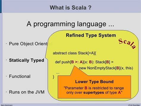scala a scalable language