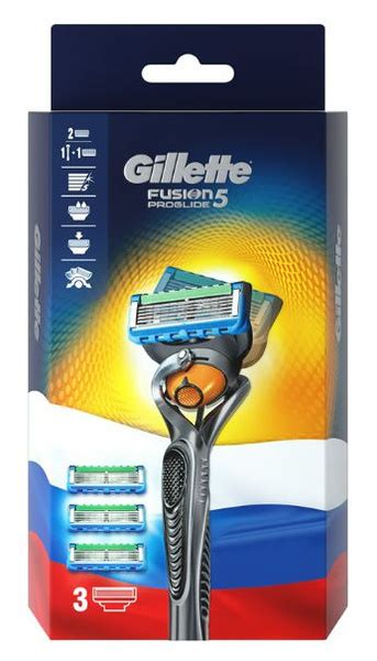 Gillette Бритвенный станок Fusion ProGlide Flexball + 3 сменные кассеты ...