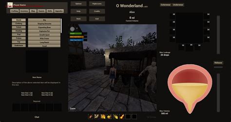 Crafting UI O Wonderland RPG Game Omorashi