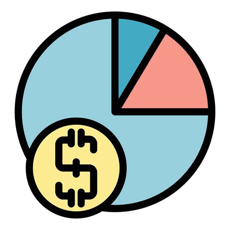 Business Collaboration Pie Chart Icon Color Outline Vector 15266451