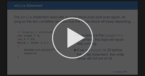 while loop java language fundamentals flow of control coursera